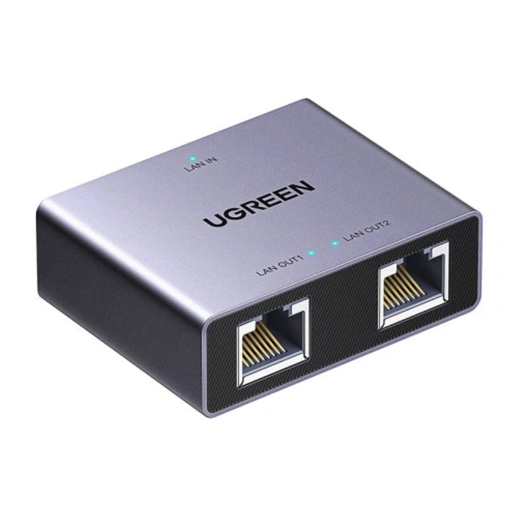 UGREEN Gigabit Ethernet LAN Splitter 1-2 RJ45 - Tekniikkaosat.fi